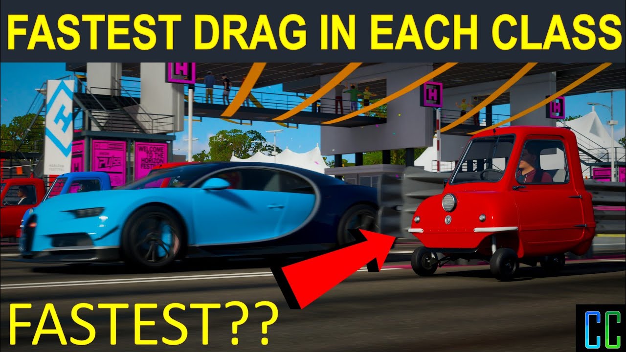 Forza Horizon 4: FASTEST DRAG Car In Each Class l D, C, B, A, S1, S2, X ...