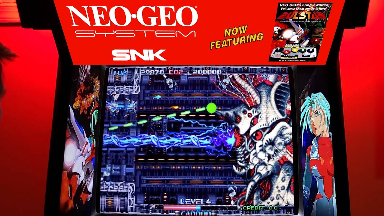 Pulstar Arcade Cabinet MAME Gameplay w/ Hypermarquee - YouTube