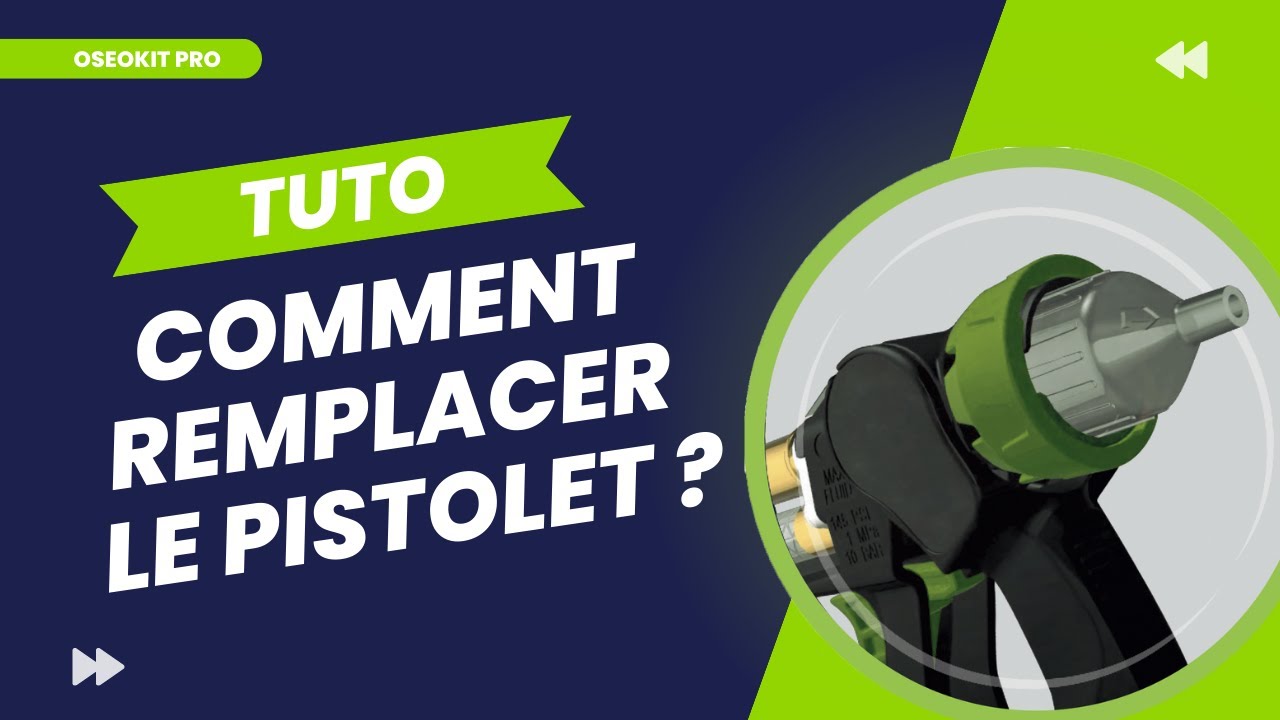 Comment remplacer le pistolet de projection ? (Oseokit Pro) - YouTube