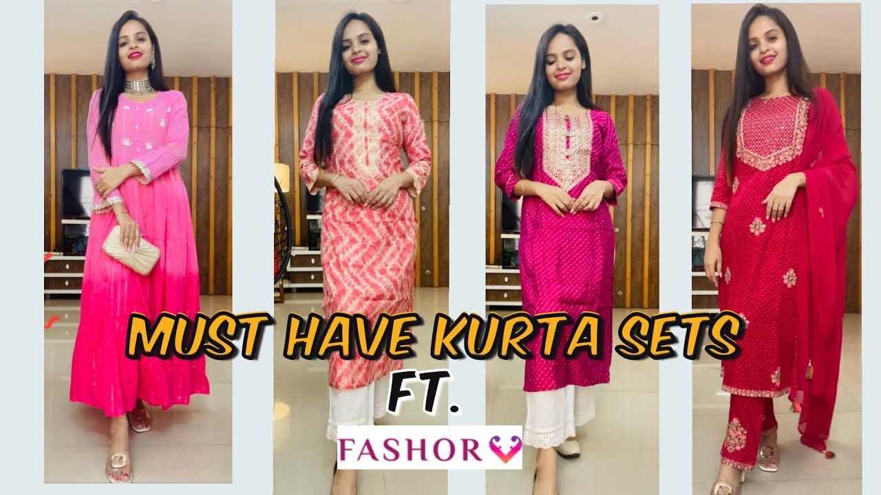 Fashor Must Have Kurtas And Kurta Sets|| Indian And Traditional Wear Ft ...