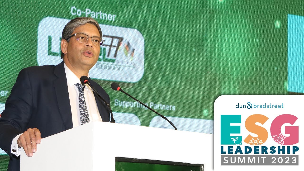 Keynote address by Avinash Gupta | ESG Leadership Summit 2023 | Dun ...