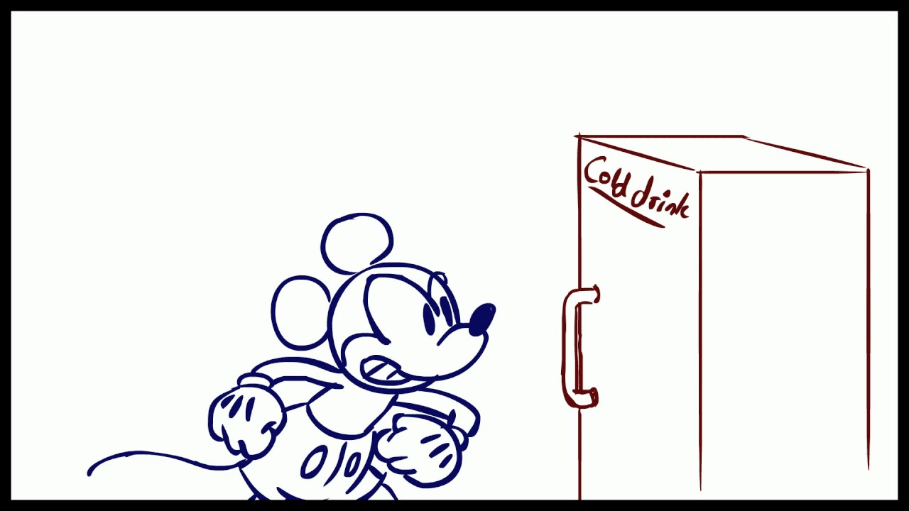 2D Mickey mouse animation - YouTube