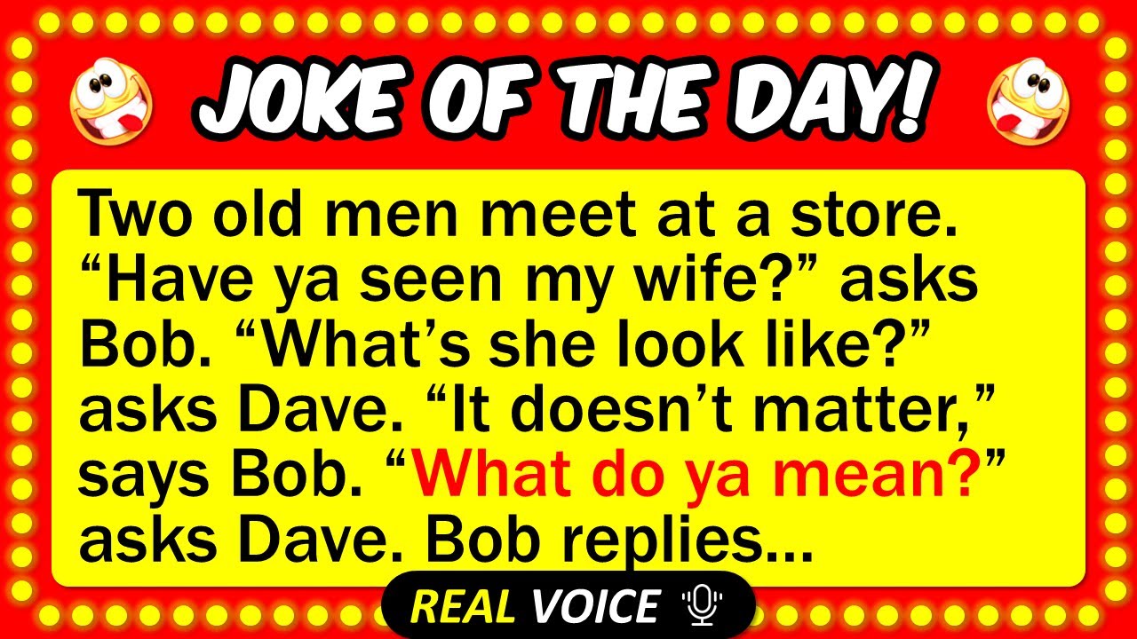 🤣 BEST JOKE OF THE DAY! - Two old guys are pushing their carts around ...