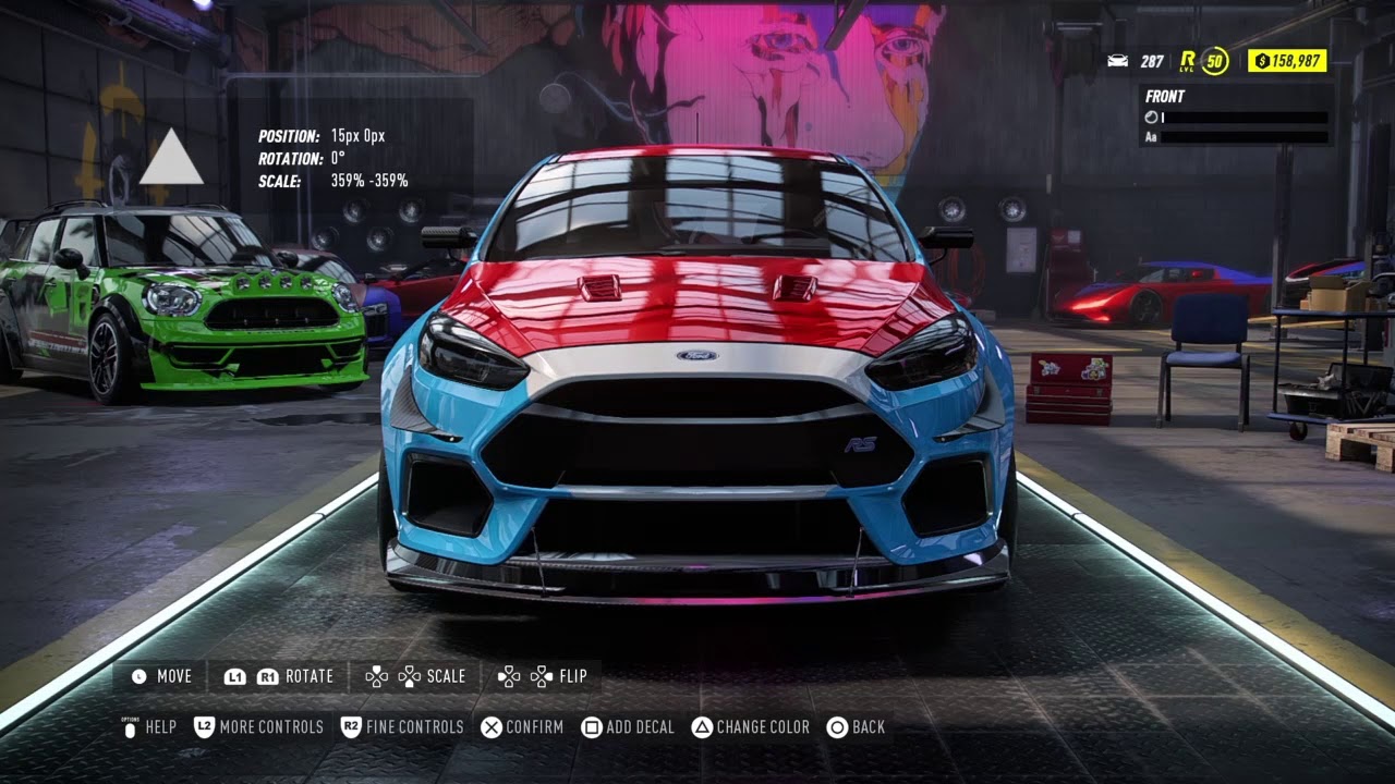 NEED FOR SPEED HEAT|FORD FOCUS RS|BUILD AND GAMEPLAY. - YouTube