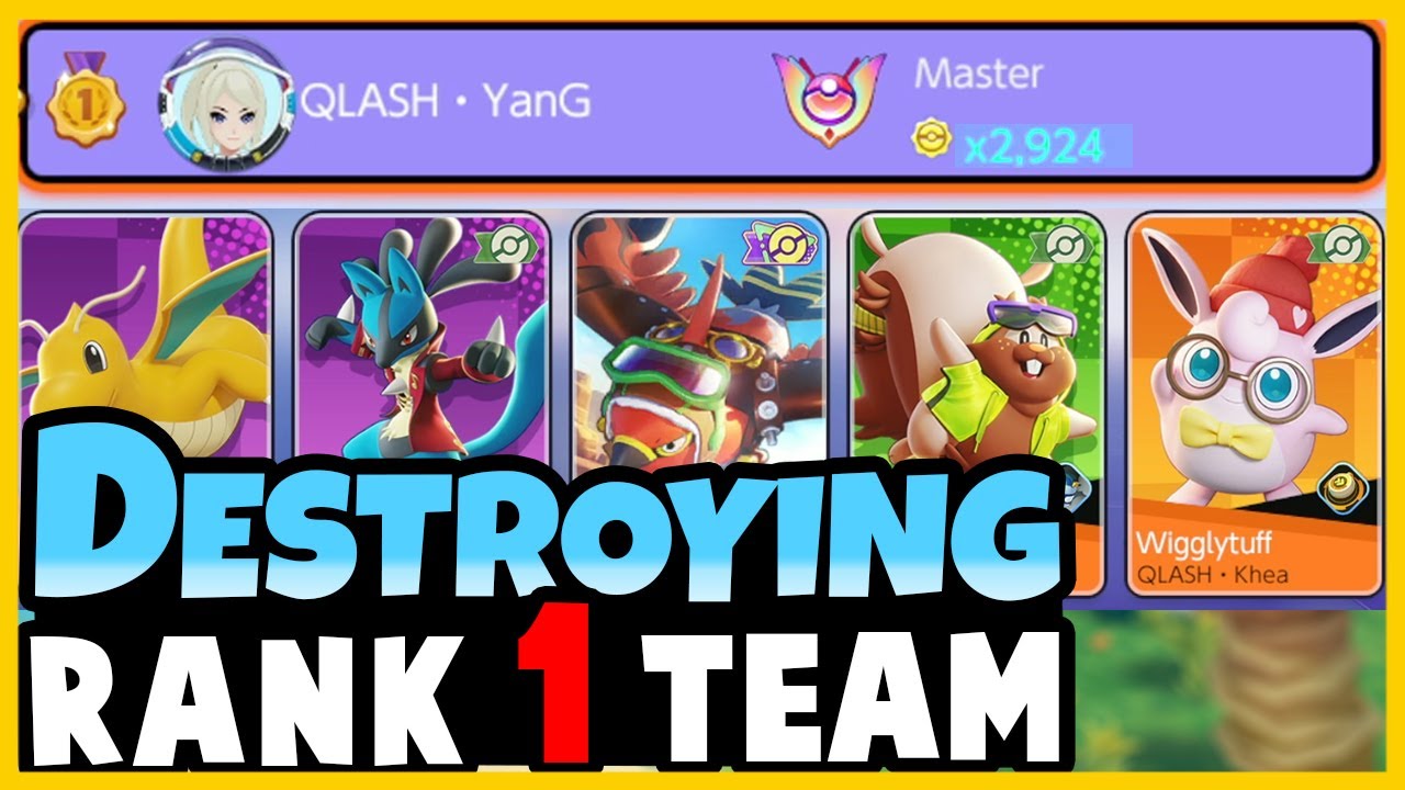 We Beat The #1 Team | 2900 Master Rank - Pokemon Unite - YouTube