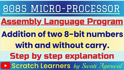 Assembly language programs in 8085 microprocessor - YouTube