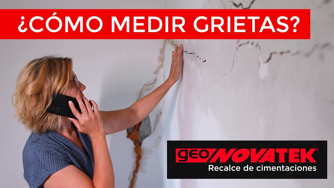 Como medir grietas en paredes con el medidor de Geonovatek - YouTube