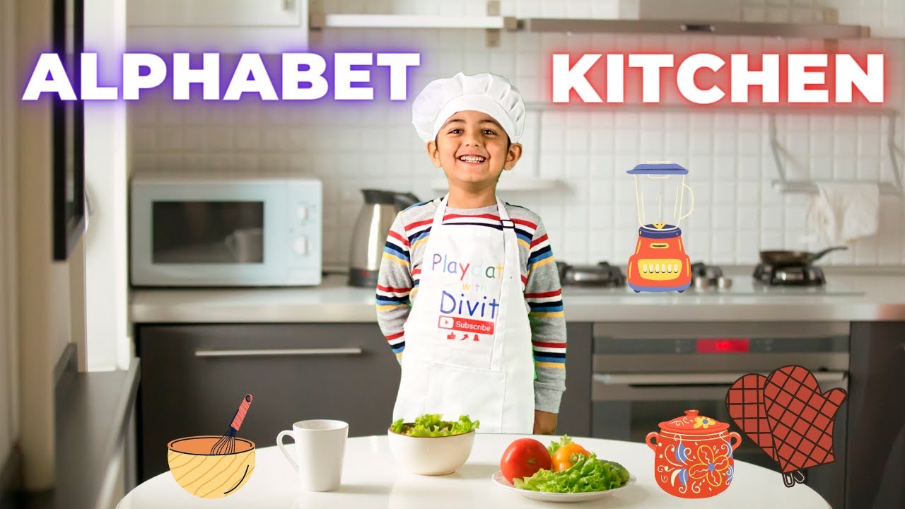 Alphabet Kitchen | The kitchen in English | English Vocabulary ...