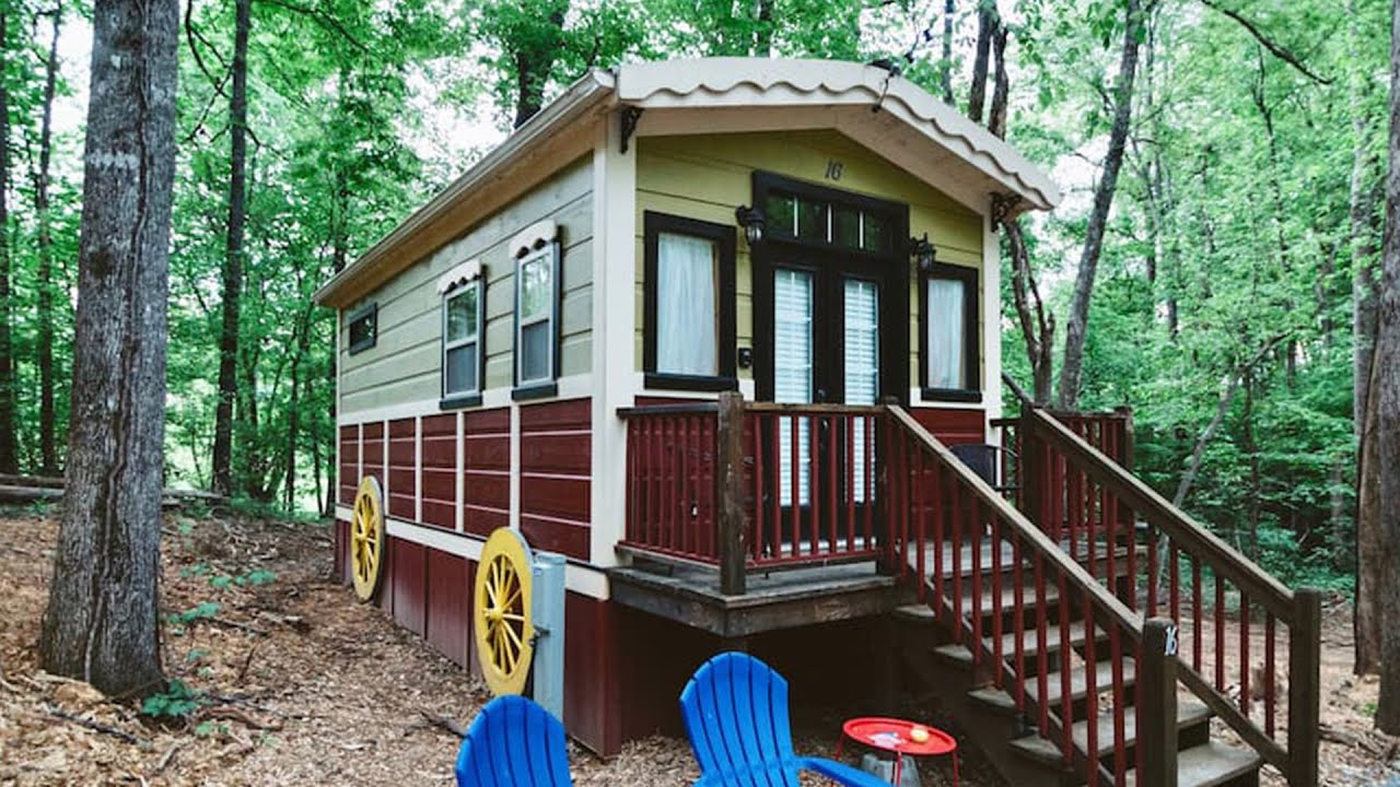 Very Beautiful Gypsy Themed Tiny Home Cottage - YouTube