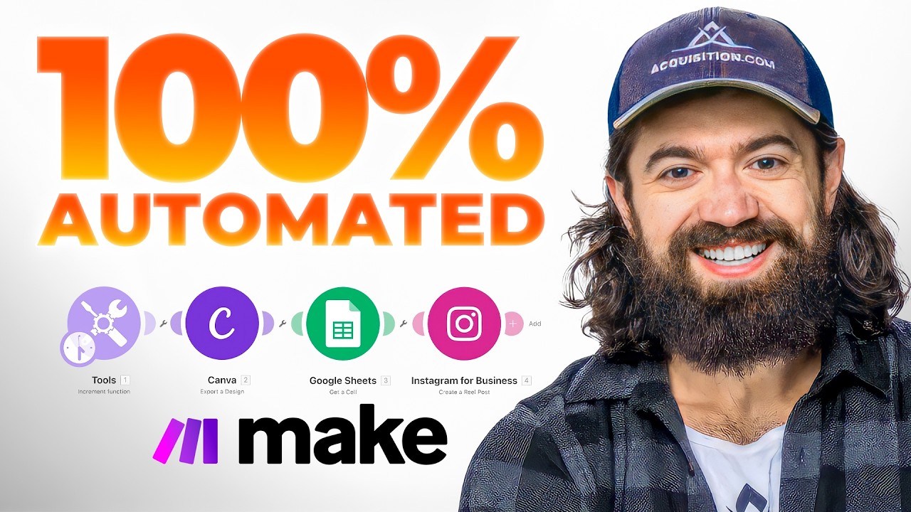How To Automate 1000's of Alex Hormozi Style Instagram Posts - YouTube