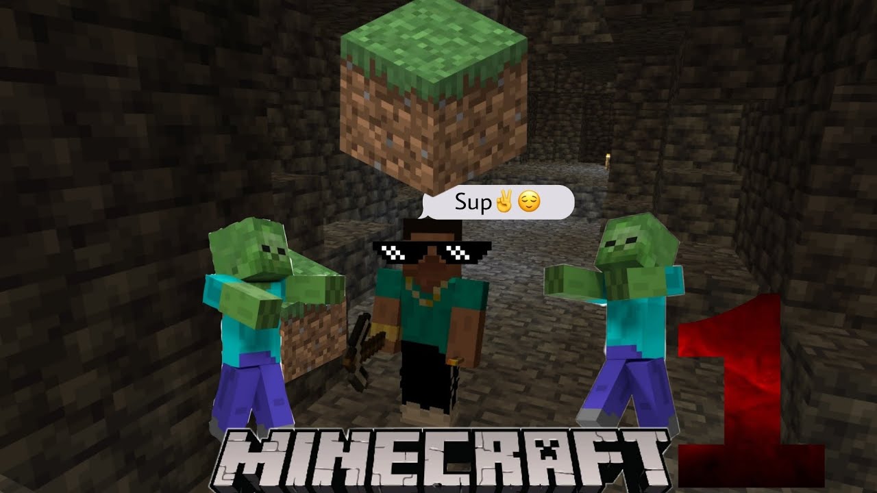 Minecraft Survival Gameplay Ep 1:Deep into the cave! 😎 - YouTube