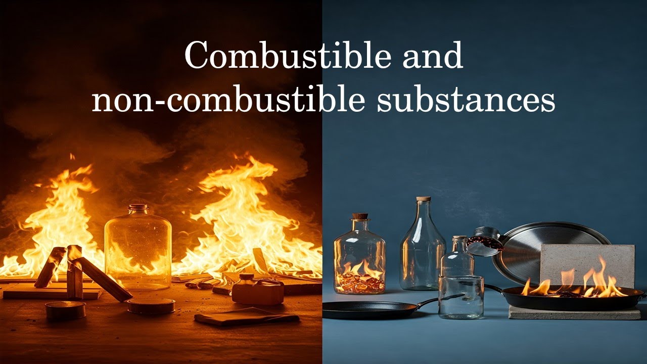 Combustible and non-combustible substances - YouTube