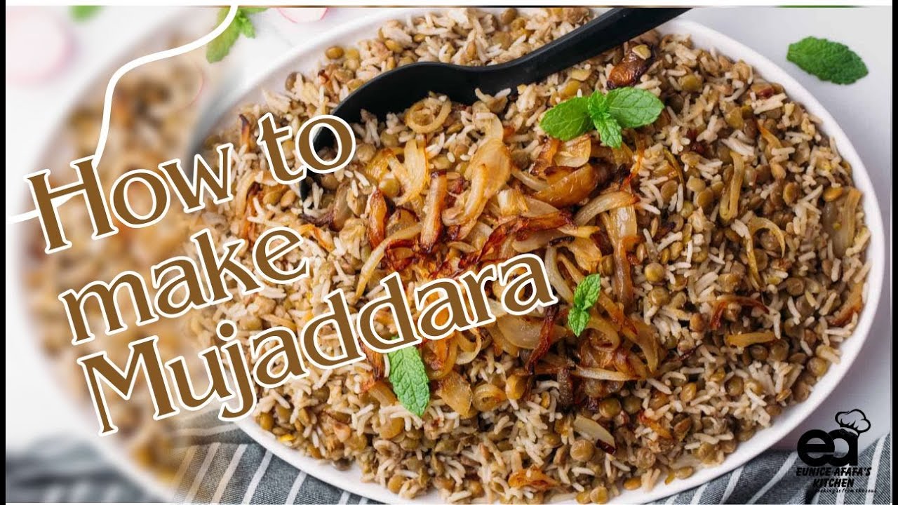 Mujaddara a healthy recipe to try with your family. - YouTube