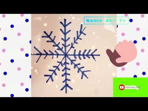 Rəsm- Qar dənəsini necə çəkmək olar?🎅🎅🎅🎨