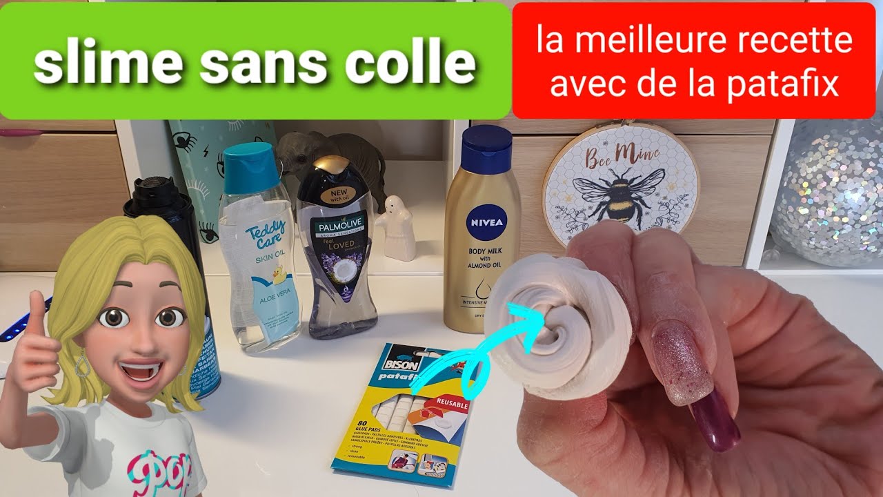slime sans colle, je compare des recettes avec de la patafix pour vous ...
