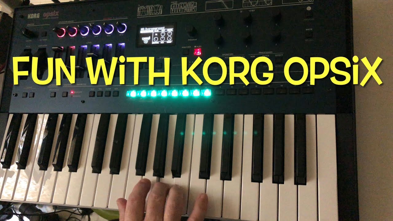 Fun with the Korg opsix - Way more flexible than the Yamaha DX-7 - YouTube