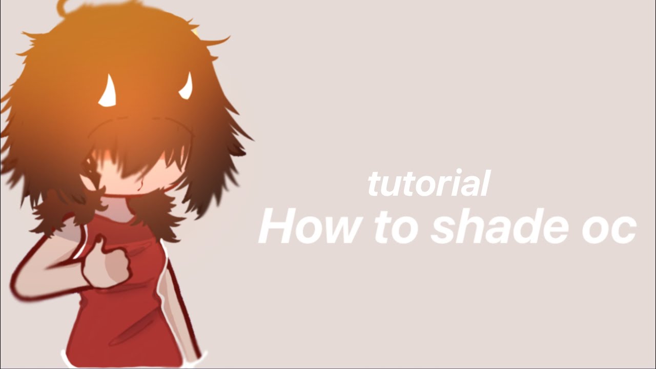 (easy) tutorial on shading gacha oc - YouTube