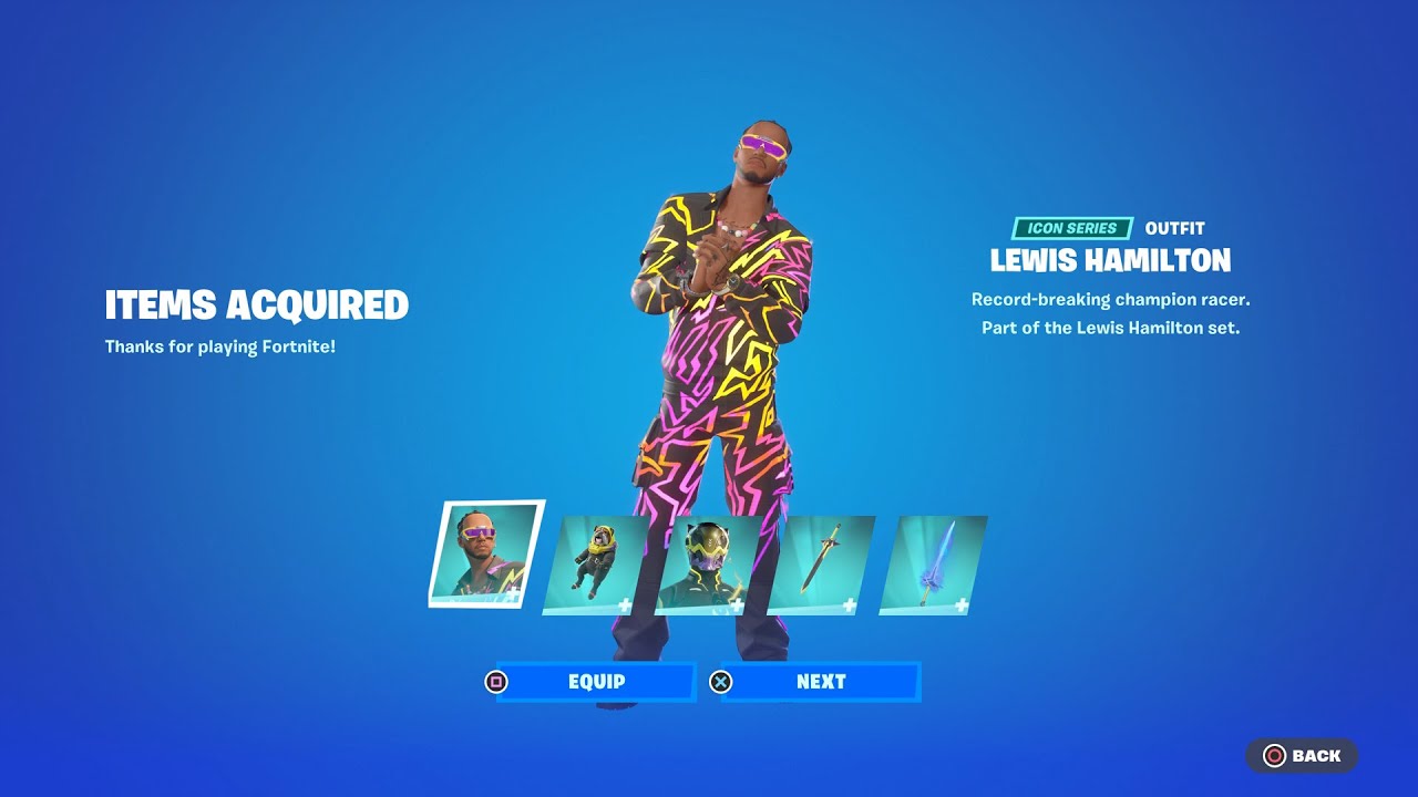 How To Get Lewis Hamilton Bundle NOW FREE In Fortnite! (Unlocked Lewis ...