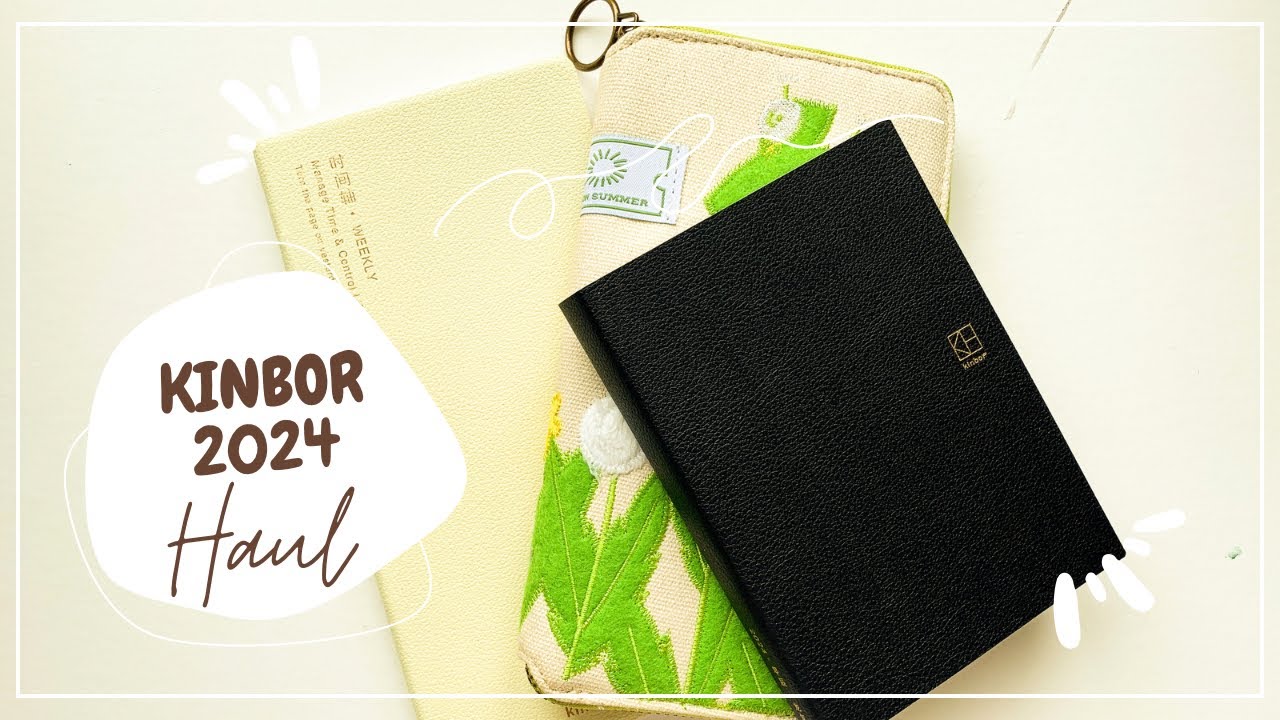 Kinbor 2024 Haul 🖤 A6 2024 planner, undated standard TN weekly, undated ...