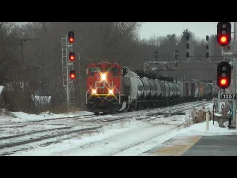 CN Train 322 Setting Off February 10, 2025 - YouTube