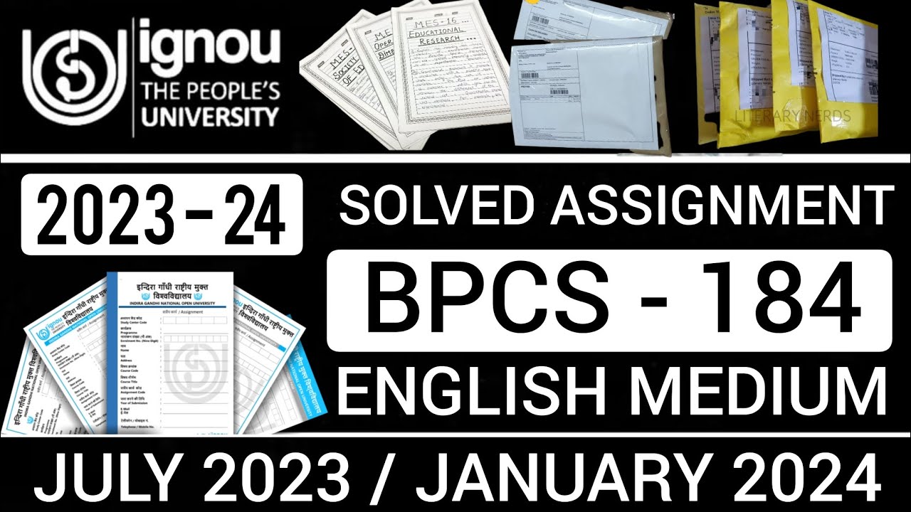 BPCS 184 SOLVED ASSIGNMENT 2023-24 | BPCS 184 SOLVED ASSIGNMENT 2024 IN ...