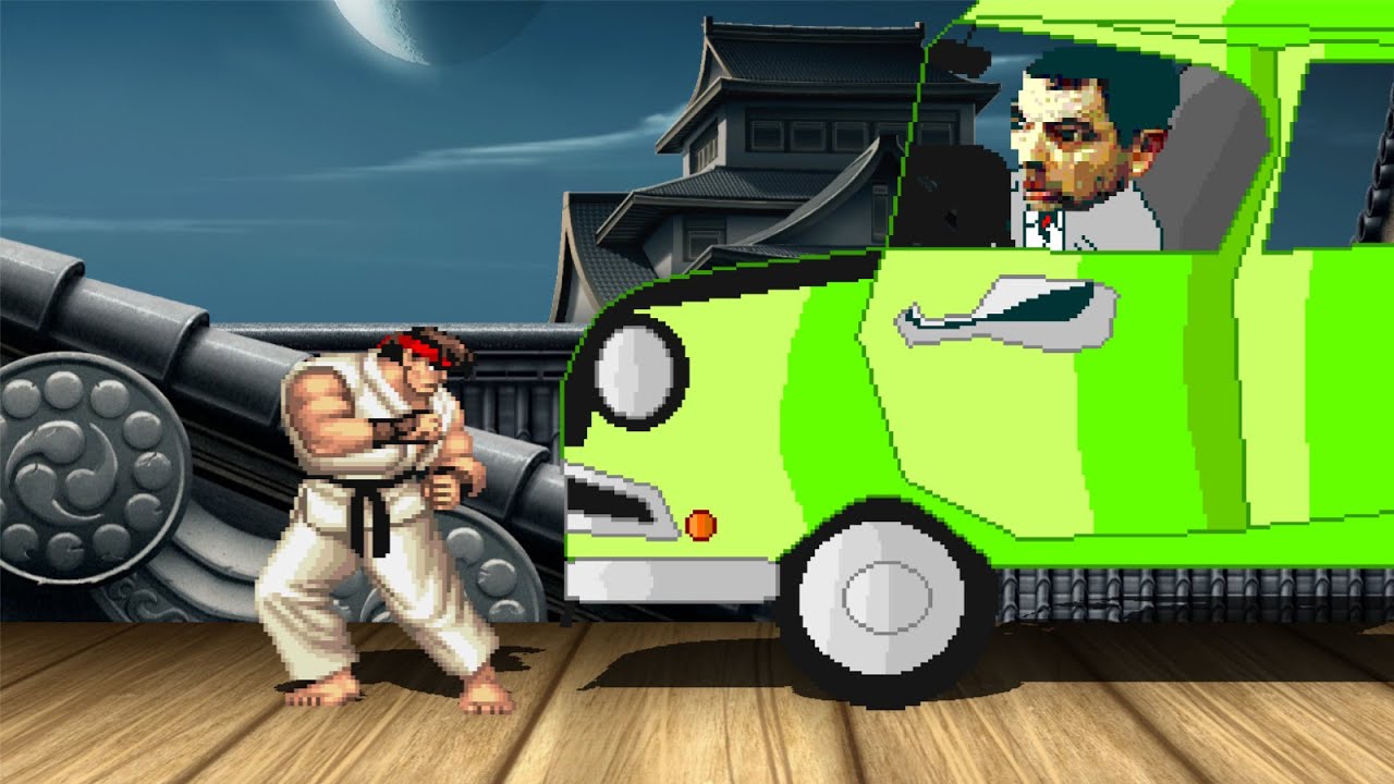 Ryu VS Mr. Bean - Highest Level Intense Fight - YouTube
