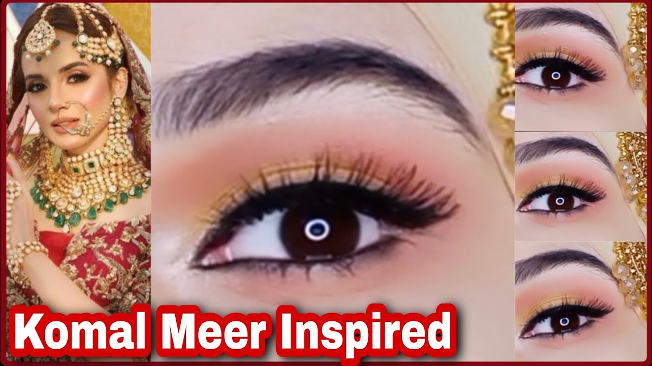 Qalandar Komal Meer inspired eyemakeup look|Traditional barat eyemakeup ...