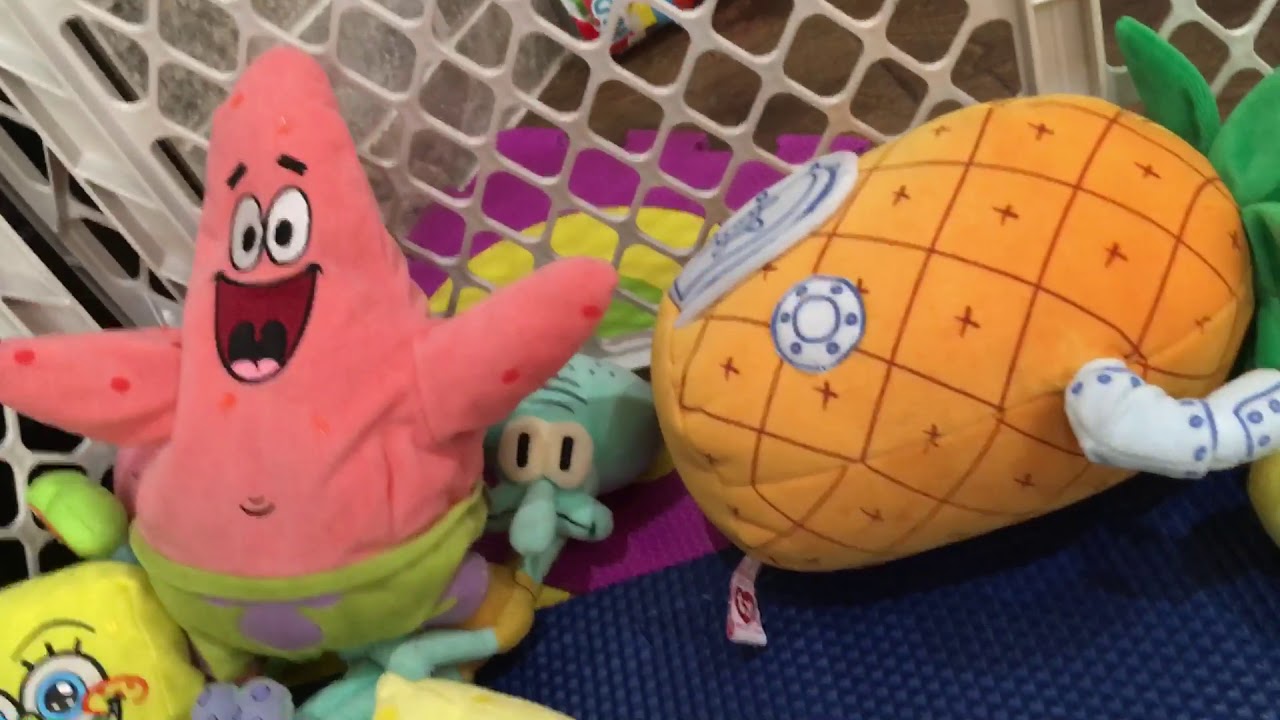 Patrick Tries To Eat The Pineapple House Part 1 - YouTube