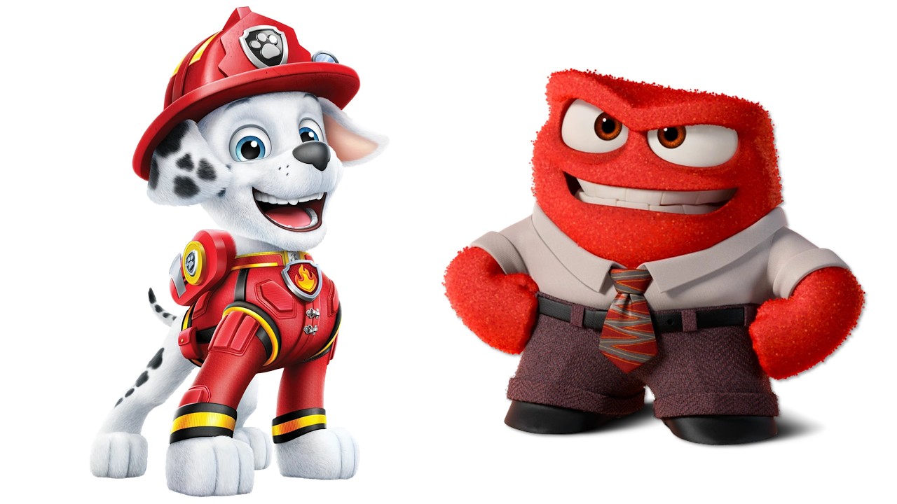 🐶🚓 Paw Patrol Movie Characters And Their Favorite Inside Out 2 Emotions ...