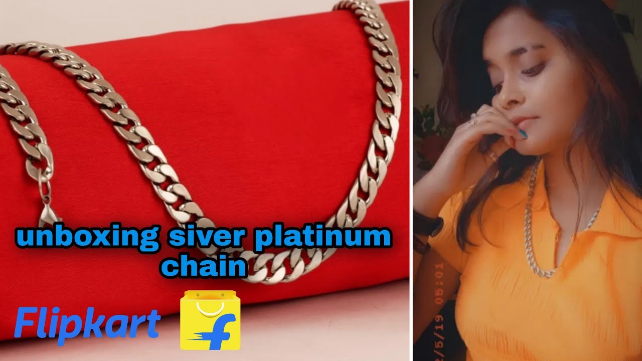 Unboxing Flipkart silver chain - YouTube