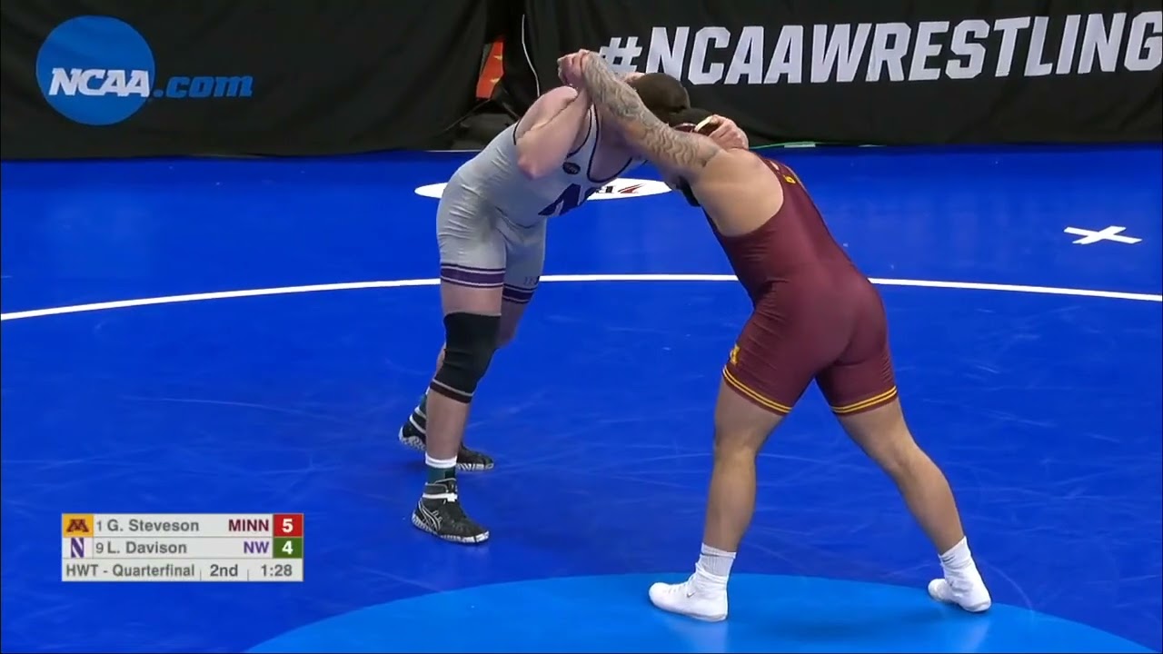Gable Steveson vs Lucas Davison HWT ( QuaterFinal ) | NCAA Wrestling ...