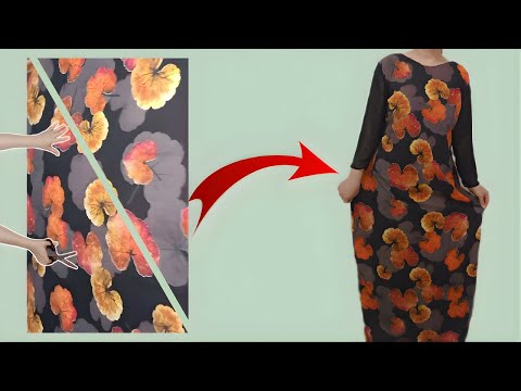 VERY EASY Cut in 5 Minutes, Sew and QUICK dress that fits all sizes ...