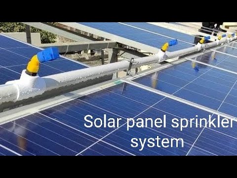 Solar panel sprinkler fitting🚿 - YouTube