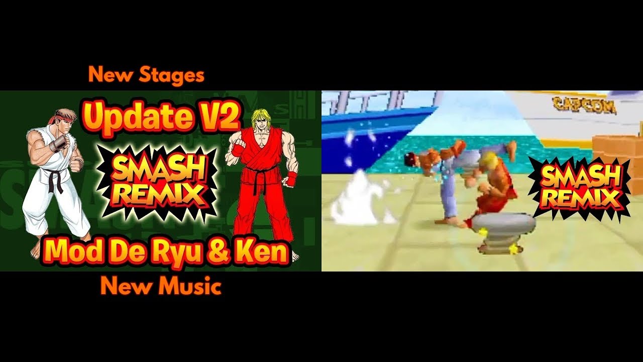 Super Smash Bros Remix - Ryu & Ken Gameplay (Beta V2) - YouTube