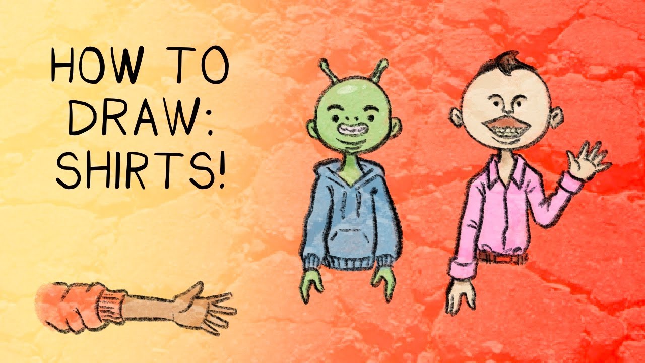 How to Draw Shirts and Hoodies - YouTube