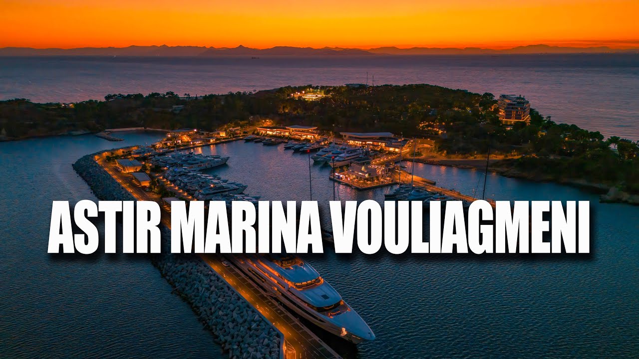 Discovering Astir Marina Vouliagmeni: Sunset Vibes from the Sky - YouTube