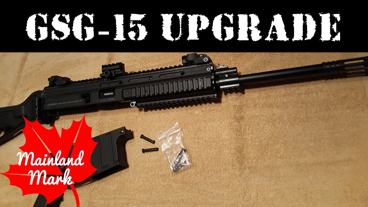 GSG-15 .22lr Takedown Pin Upgrade - YouTube