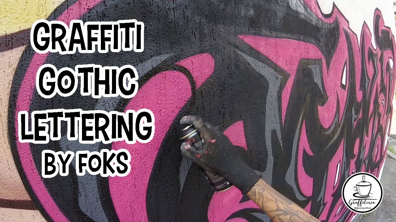 Graffiti gothic lettering - by foks - YouTube