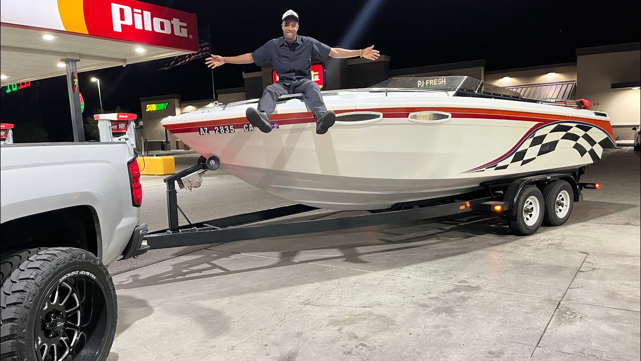 I PURCHASED MY FIRST SPEEDBOAT! + 12 HOURS OF DRIVING TO ARIZONA! - YouTube