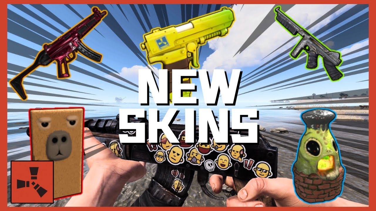 RUST New skin updated on August 3rd | Redemption MP5,Emojis AR,Panther ...