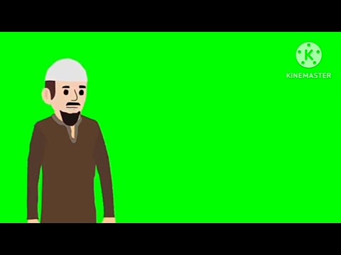 Muslim cartoon green screen | Islamic cartoon green screen