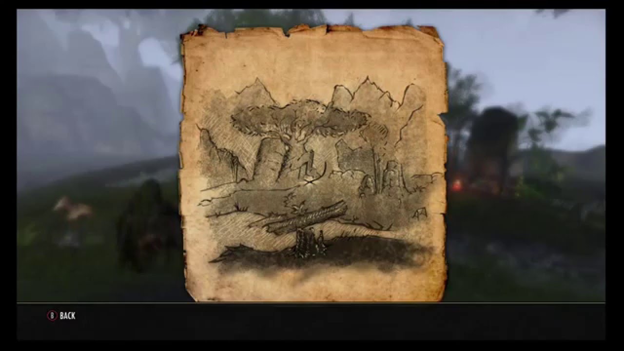 The Elder Scrolls Online: Greenshade Treasure Map 1 Location - YouTube
