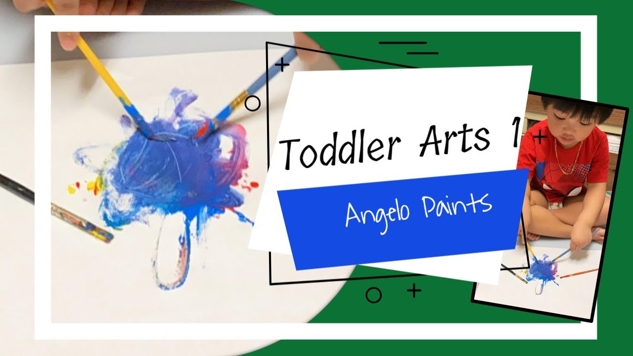 Toddler Arts 👉 3 Year Old Art Works Compilation Part 1 | Angelo Paints ...