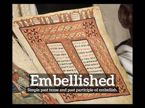 How to Say Embellished in English? | What is Embellished? | How Does ...