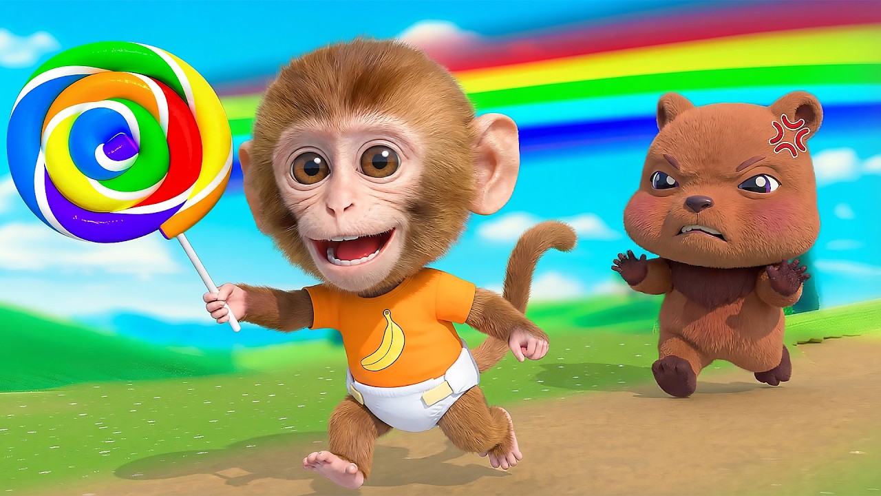 Where is My Lollipop? Yummy Candy Song 🍭 Lollipop Song | RooRoo Monkey ...