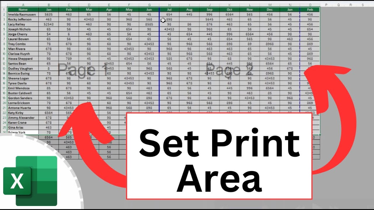 How to Set the Print Area in Excel (Easy Step by Step) - YouTube