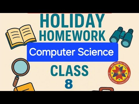8th class computer science holidays homework l pseb class holidays homework fully solved #pseb ...