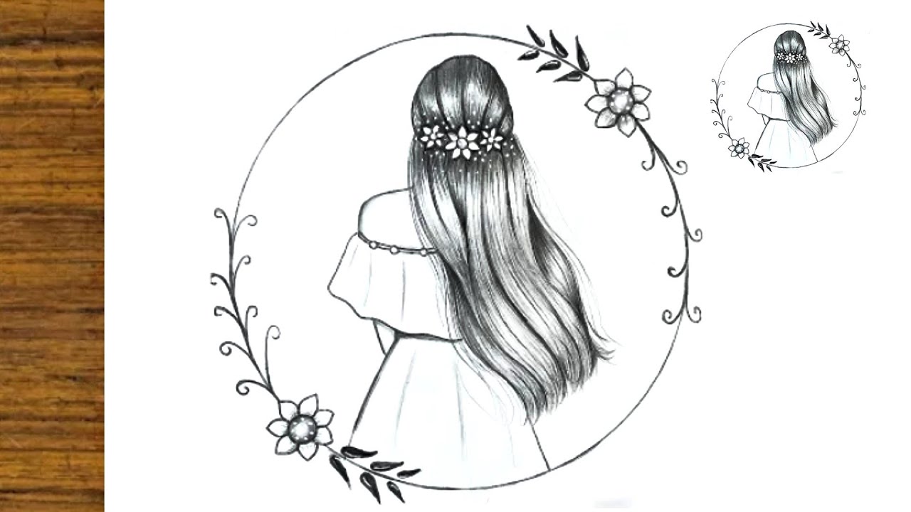 Circle Scenery Drawing Easy | Circle Drawing easy step by step | how to ...