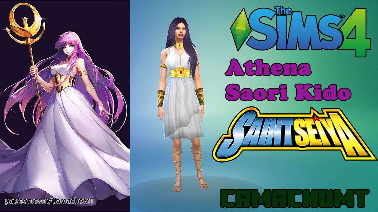 Saori Kido (Athena) | Saint Seiya | Sims 4 | - YouTube