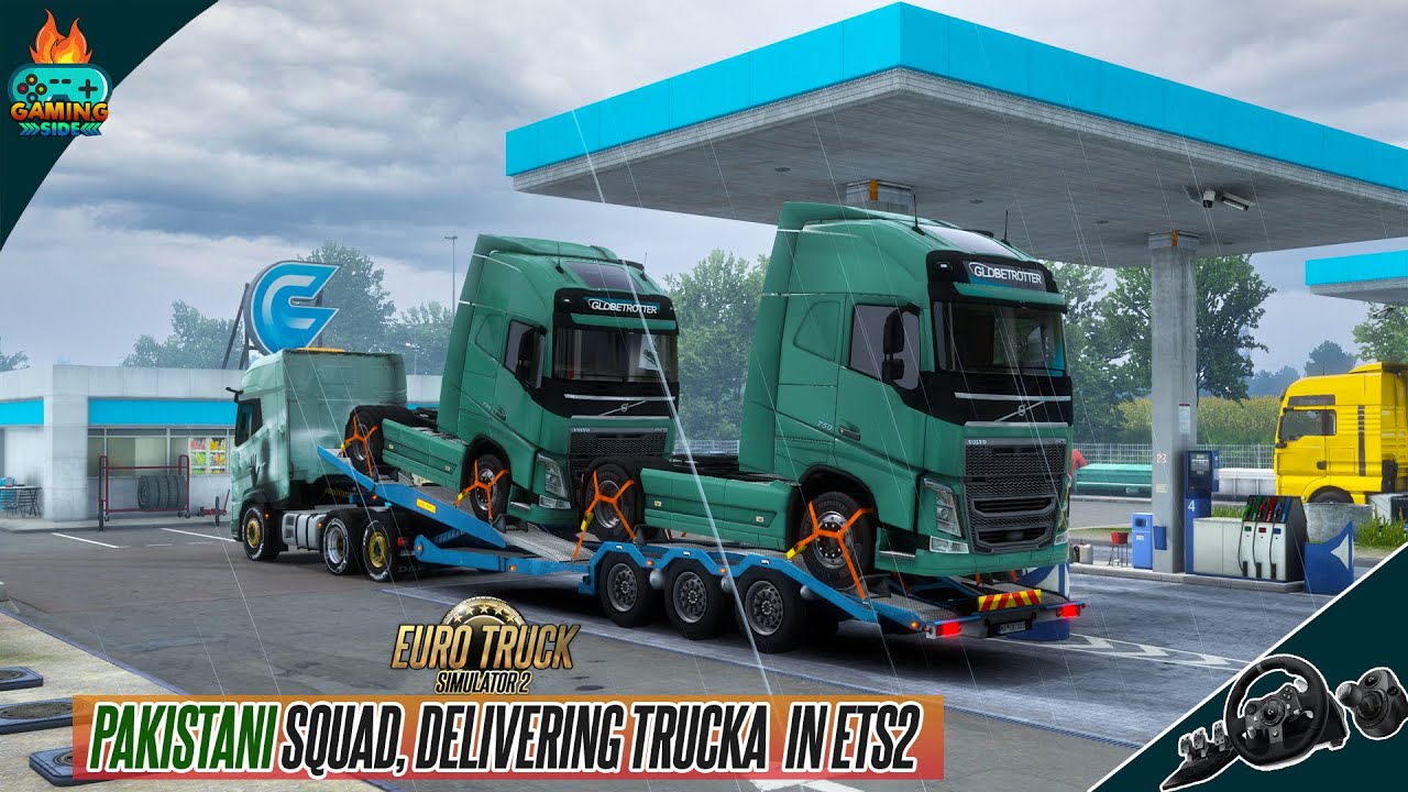 Pakistani Squad Delivering Trucks in Heavy Rain in Euro Truck Simulator ...
